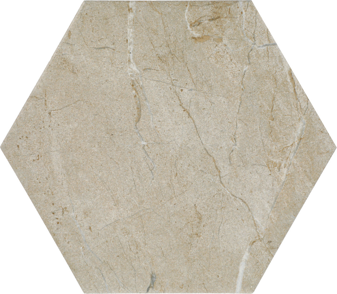Daltile Elegant Beige 8 x 9 Hexagon Floor Tile Matte - PT228HEX1P2